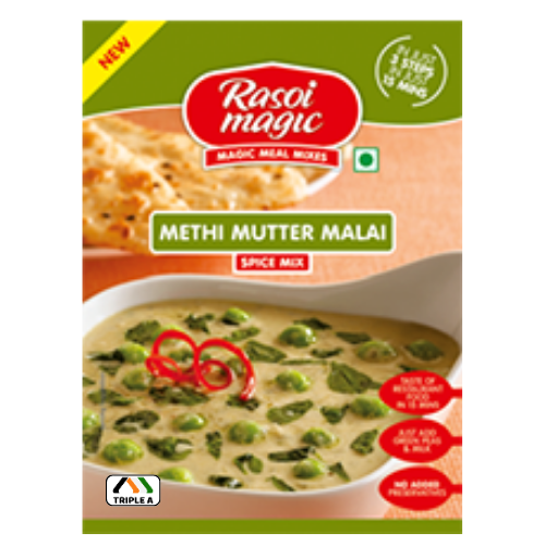Rasoi Magic Methi Mutter Malai 50g – Triple A Grocers